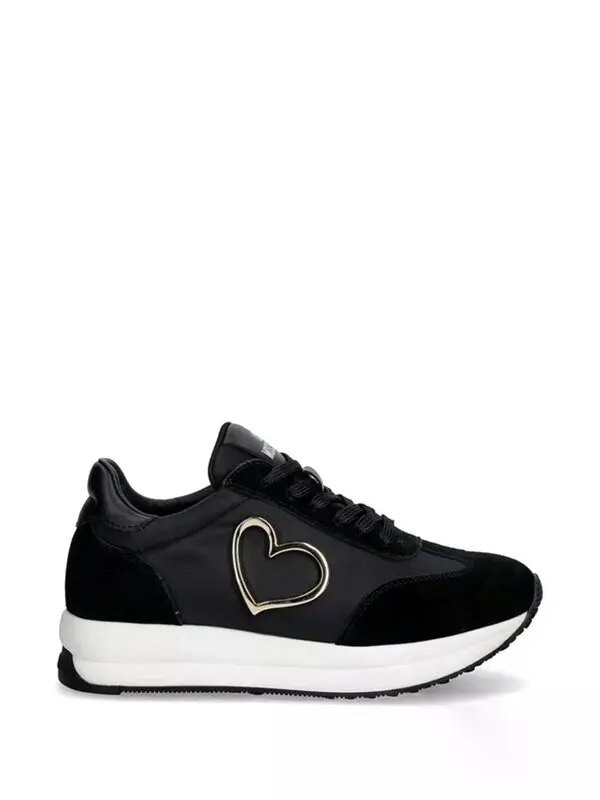 Moschino Heart Appliqué Sneakers - Black