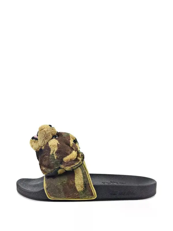 Adidas X Jeremy Scott Camouflage Slides - Brown