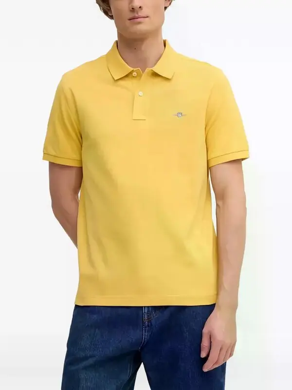 Gant Logo-detail Polo Shirt - Yellow
