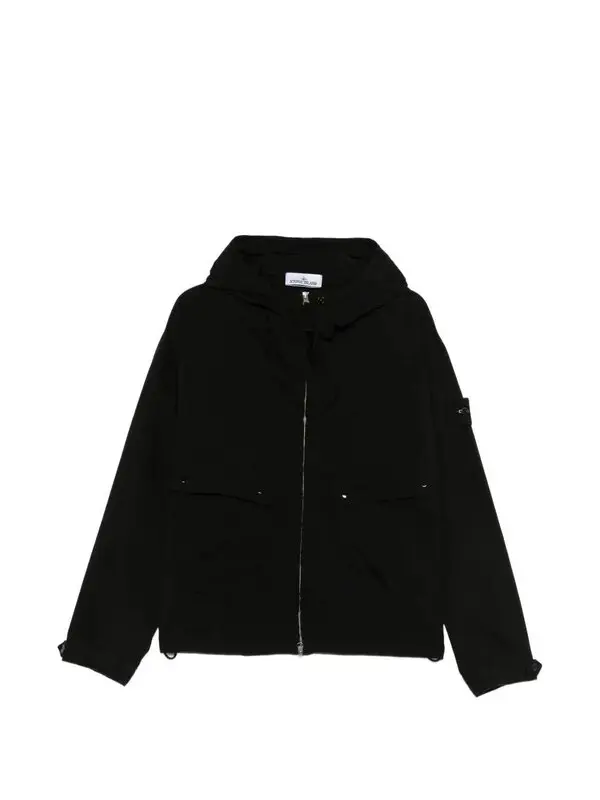 Stone Island Hooded Pocket Jacket - Black