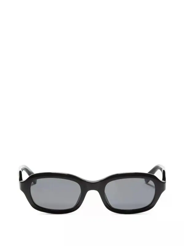Valentino Garavani Rectangular Acetate Sunglasses - Black