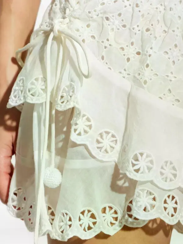 Isabel Marant Étoile Jocadia Eyelet Tiered Shorts