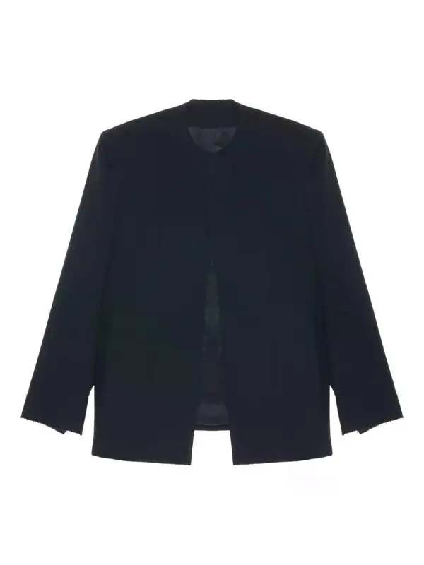 Carven Asymmetric Open Blazer - Black