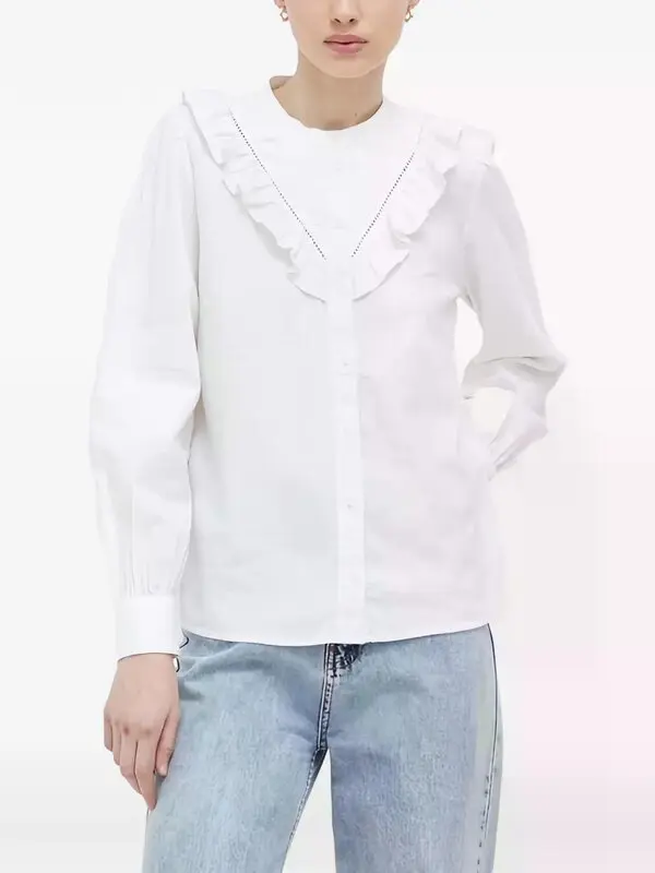 LEVI'S Ruffled Shirt - White