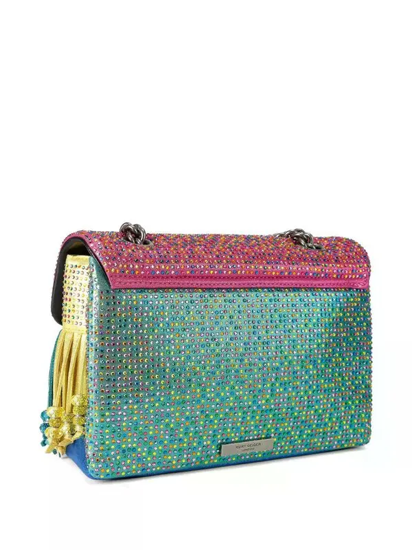 Kurt Geiger Kensington Fringe Shoulder Bag - Pink
