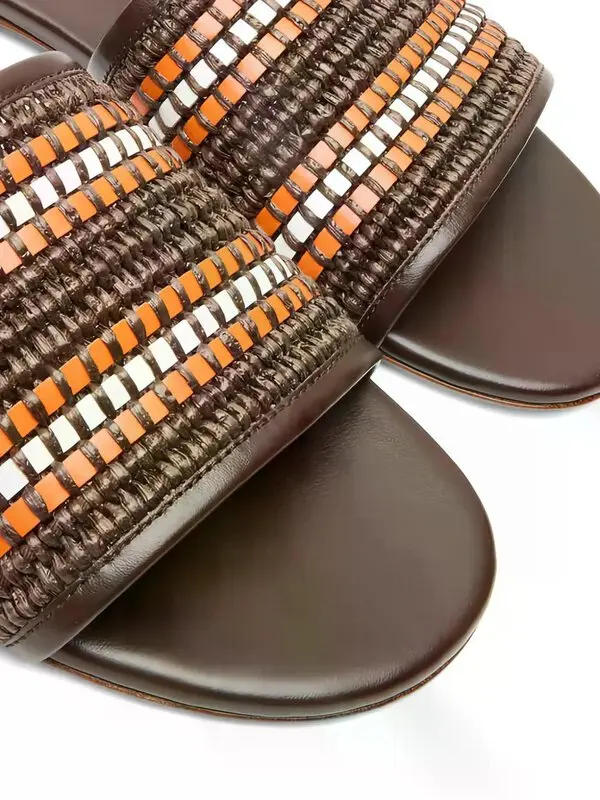 Casadei Braided Flat Sandals