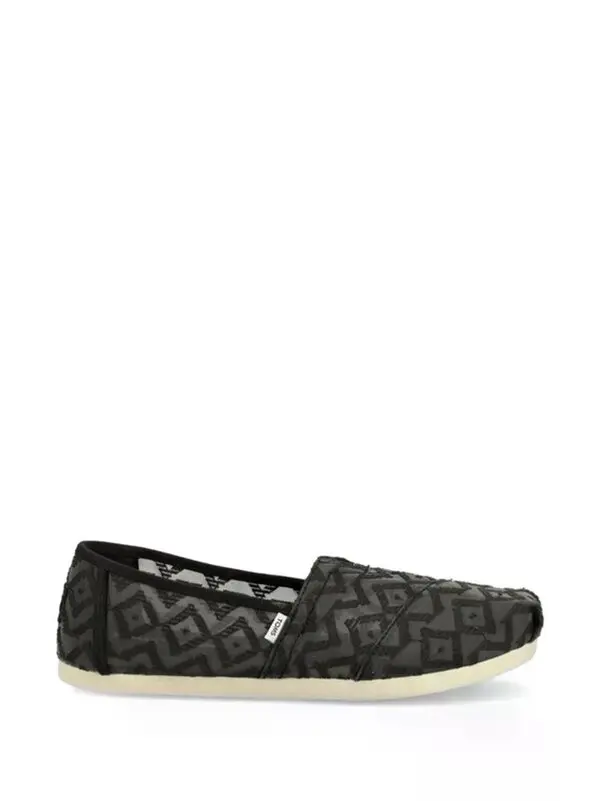 Toms Geometric-pattern Espadrilles - Black