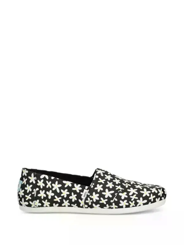 Toms Floral-pattern Flat Espadrilles - Black