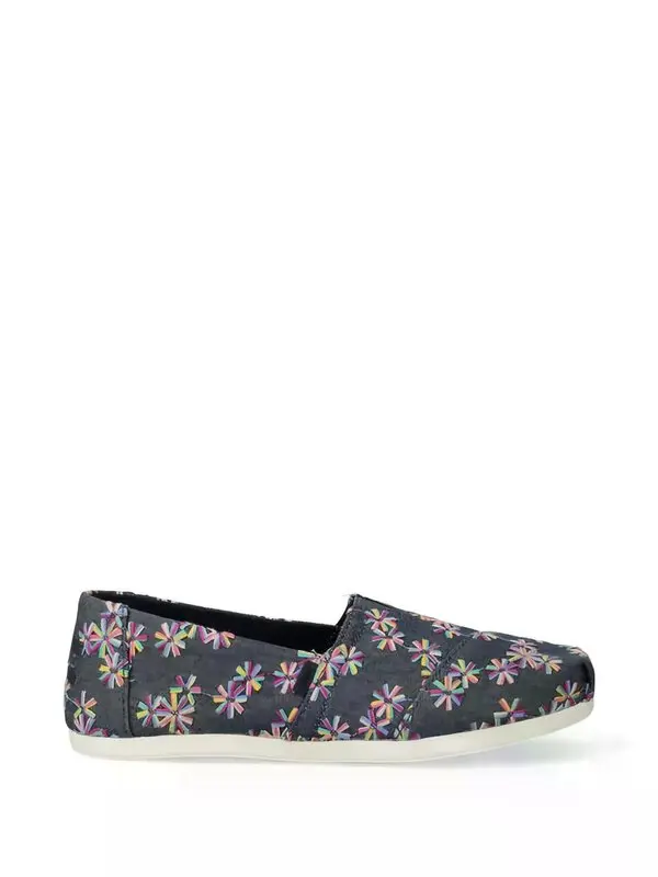 Toms Alpargata Floral Sneakers - Blue