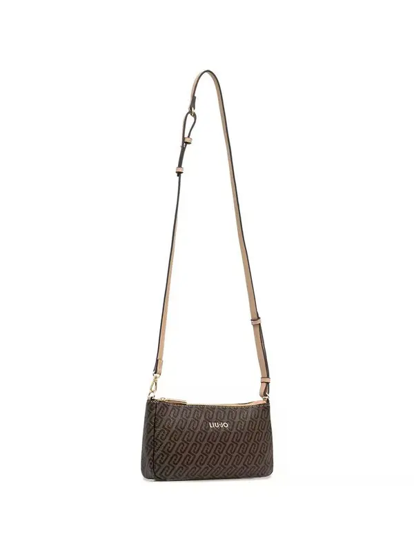 Liu Jo Monogram Pattern Cross Body Bag - Brown