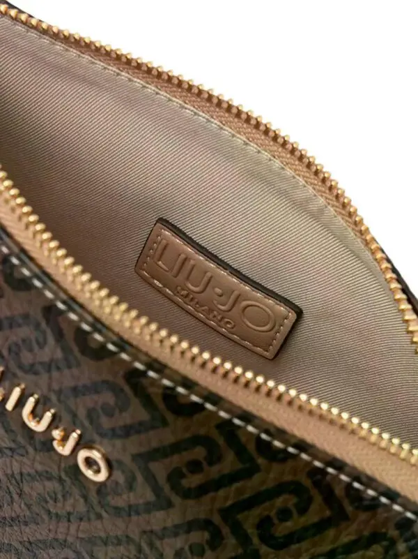 Liu Jo Monogram Pattern Cross Body Bag - Brown