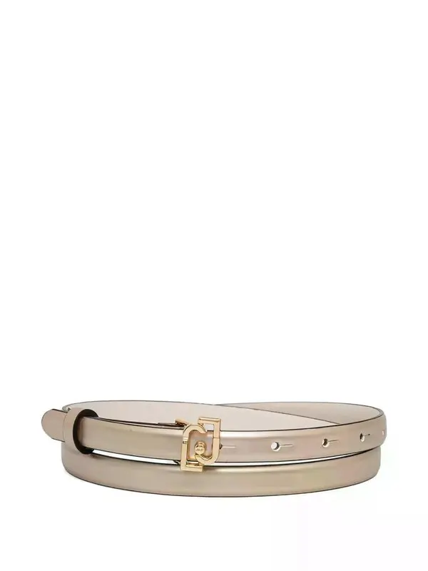 Liu Jo Belt With Logo Buckle - Neutrals