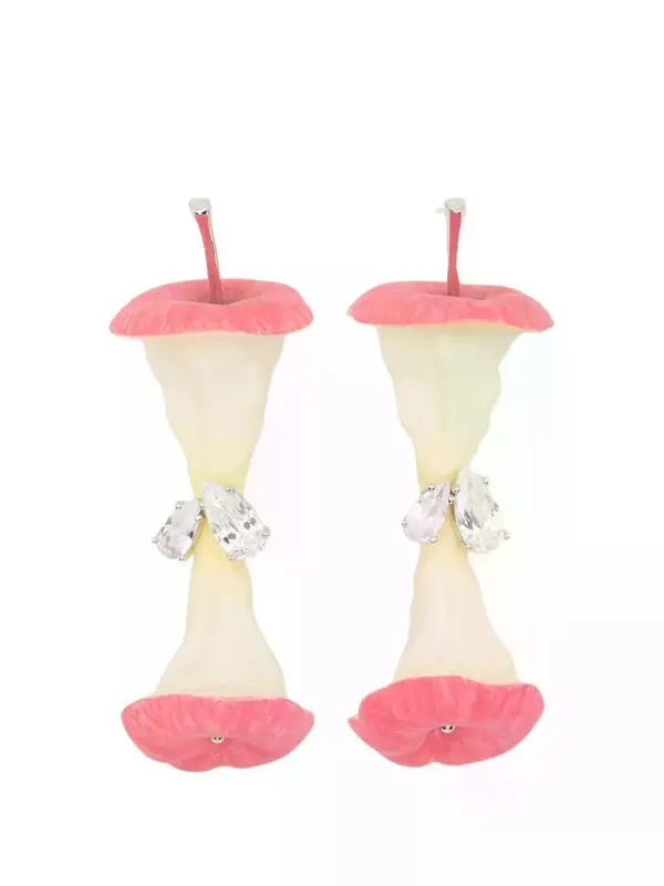 YVMIN Apple Core Earrings - Silver