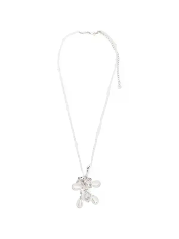 YVMIN Bear-embellishment Necklace - Silver