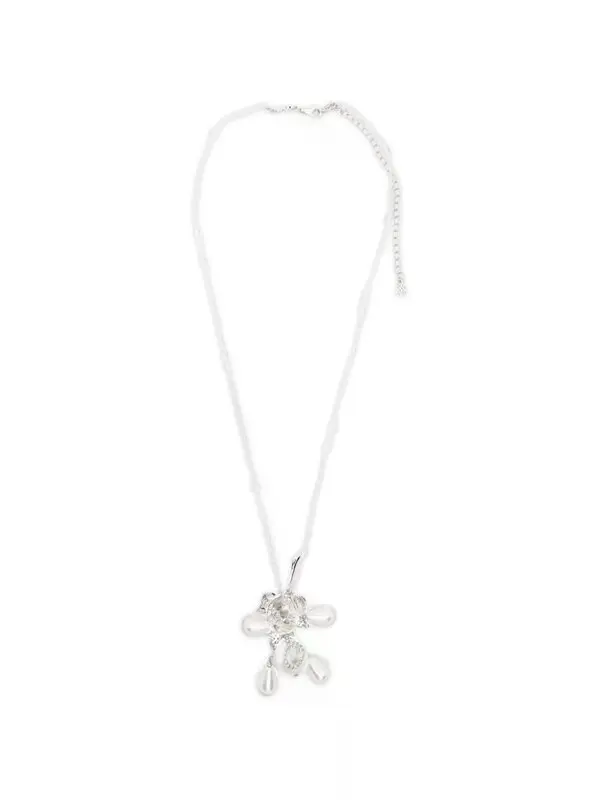 YVMIN Bear-embellishment Necklace - Silver