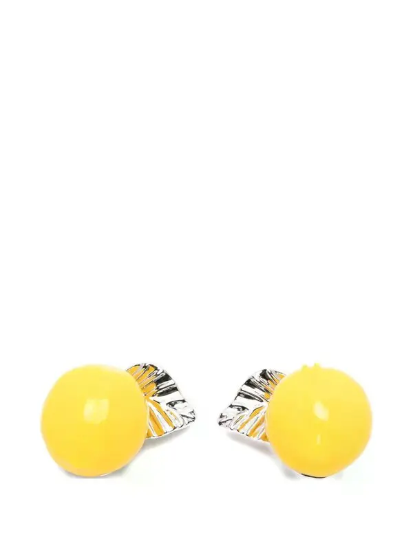 YVMIN Lemon-shape Earrings - Yellow