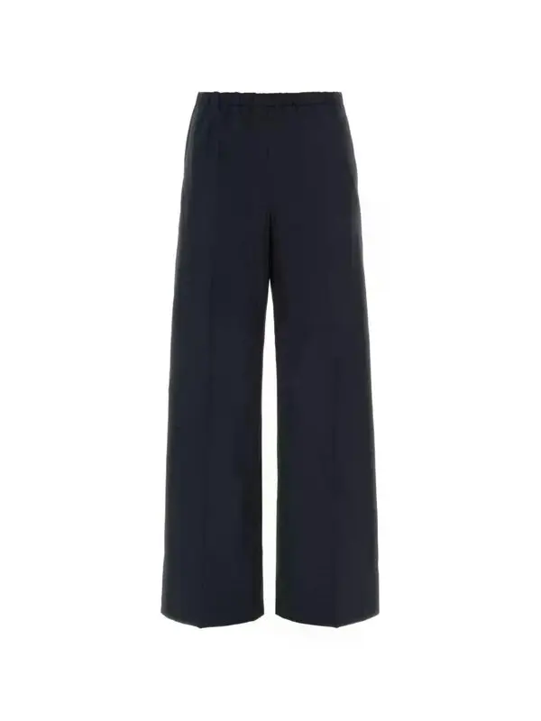 Moncler Cotton Palazzo Pants - Blue