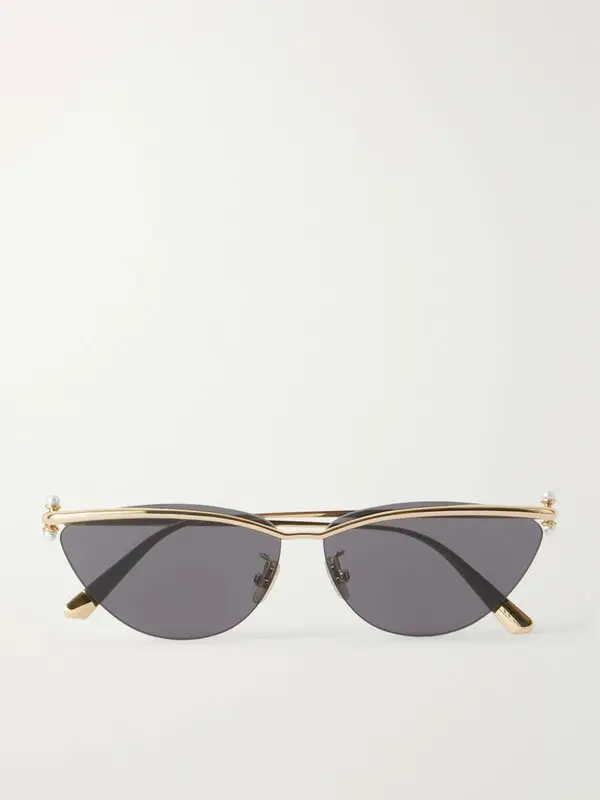Dior Diortribales B2u Cat-eye -tone Sunglasses - Gold