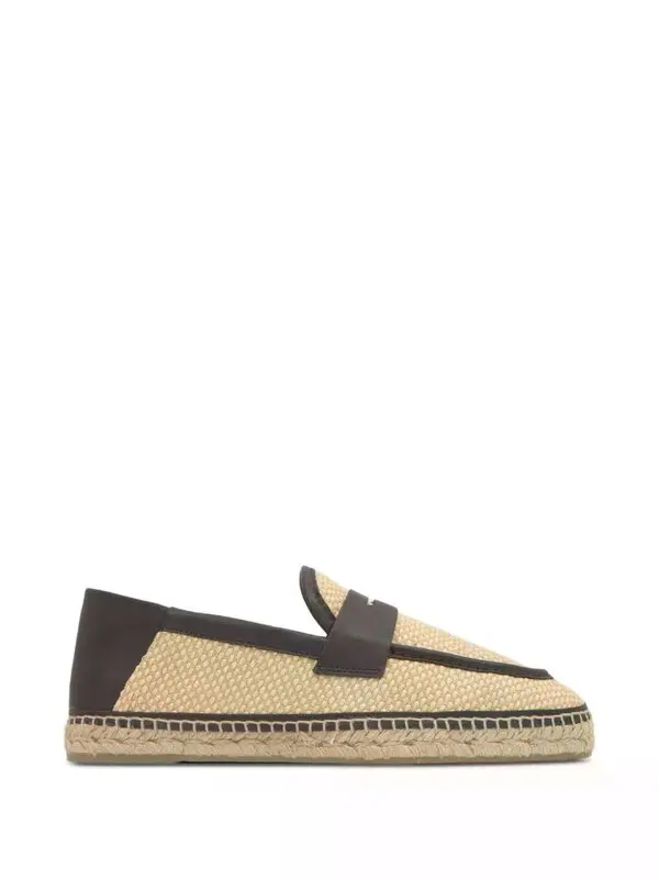 CastaÑer Woven Leather Espadrilles - Neutrals
