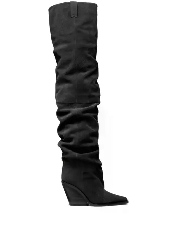 Michael Kors Noemie Wedged Knee-high Boots - Black