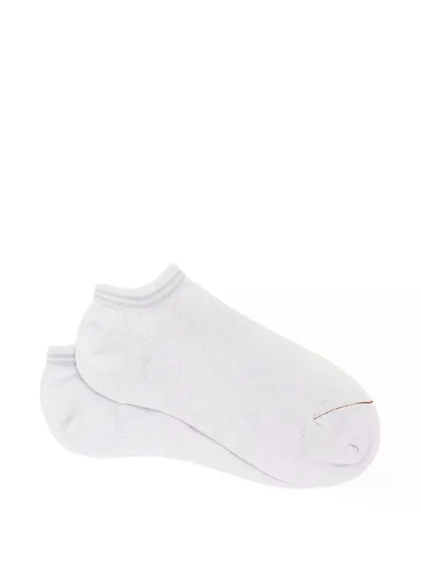 Zegna Woven Socks - White