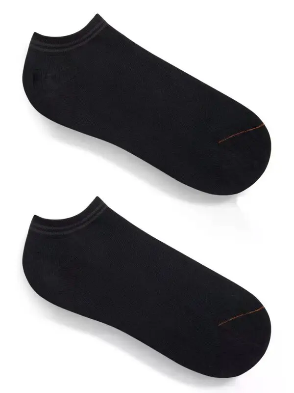 Zegna Stripe-detail Socks - Blue