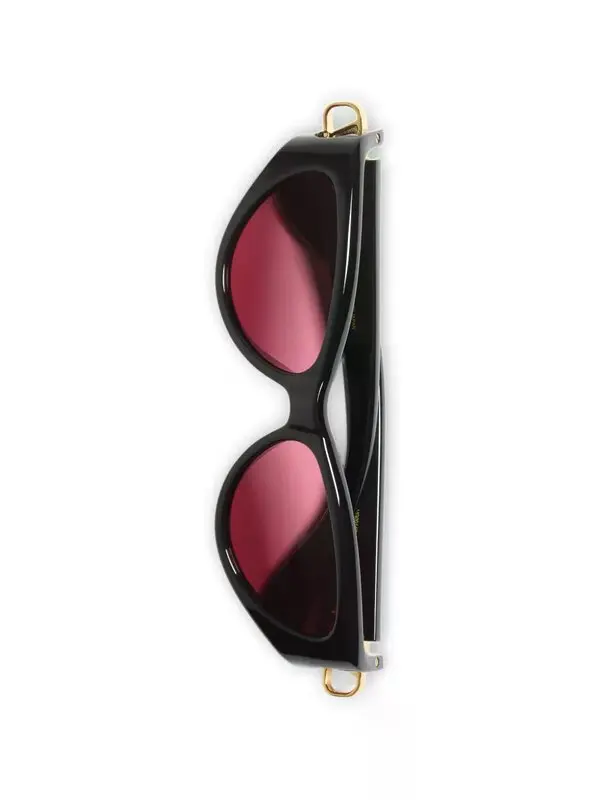 Valentino Garavani Cat Eye Acetate Sunglasses - Black