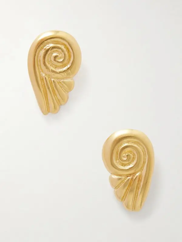 YSSO Plated Bronze Earrings - Gold