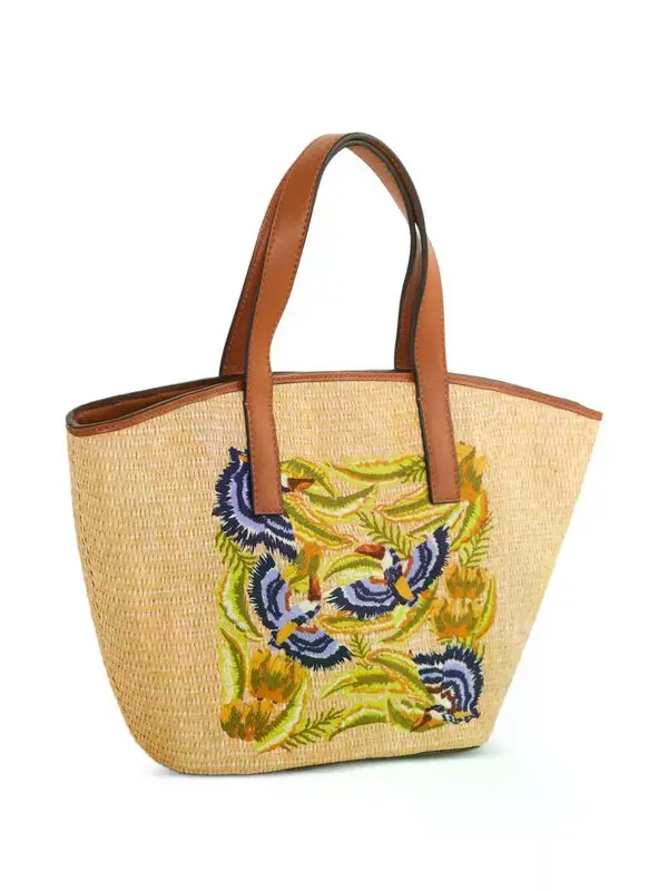 Farm Rio Small Embroidered Tote Bag