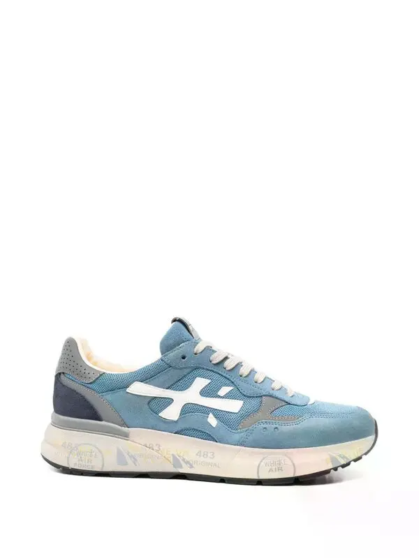 Premiata Logo-appliqué Sneakers - Blue