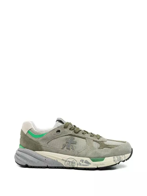 Premiata Logo-appliqué Sneakers - Green