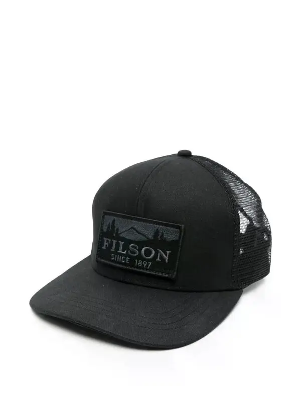 Filson Logo-patch Trucker Cap - Black