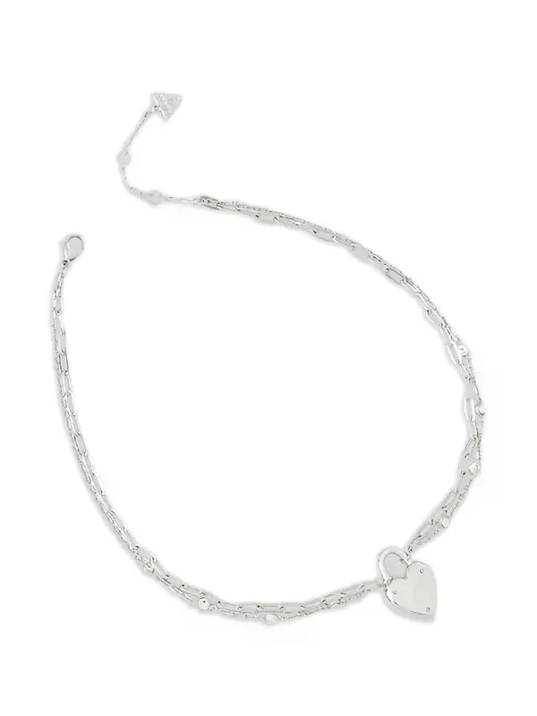 Guess Heart-pendant Necklace - Silver