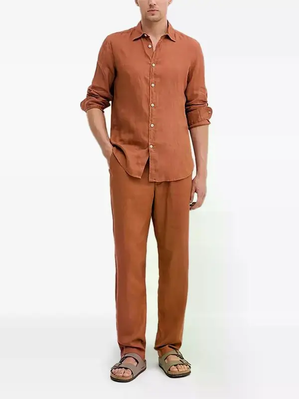 BENETTON Buttoned Linen Shirt
