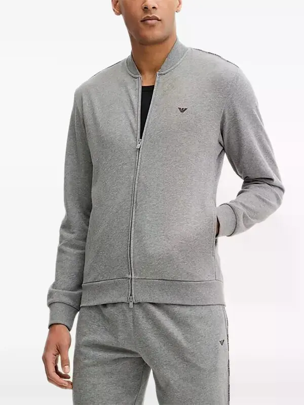 Emporio Armani Logo-detail Zip Tracksuit - Grey