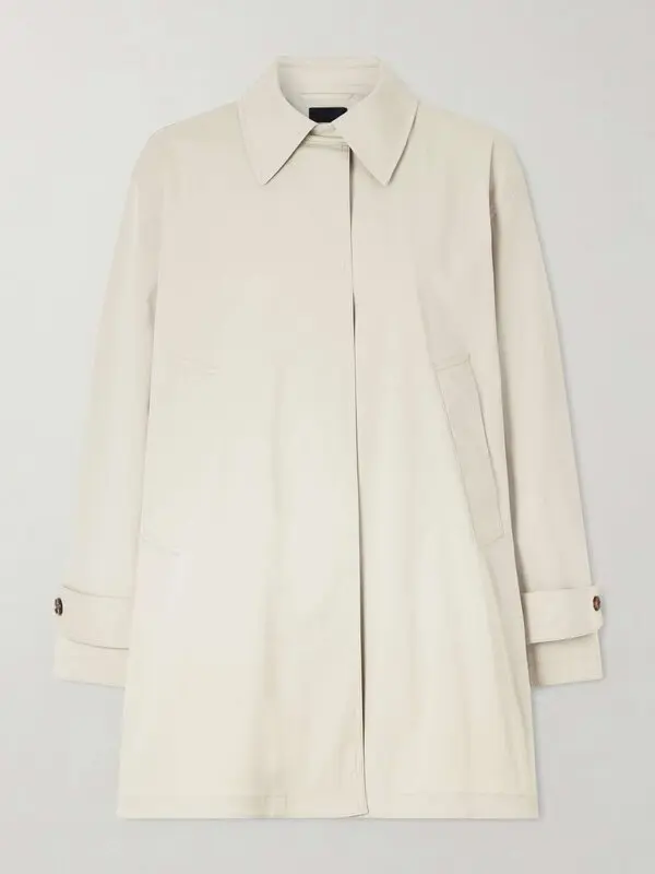 Theory Cotton-blend Gabardine Trench Coat - Sand