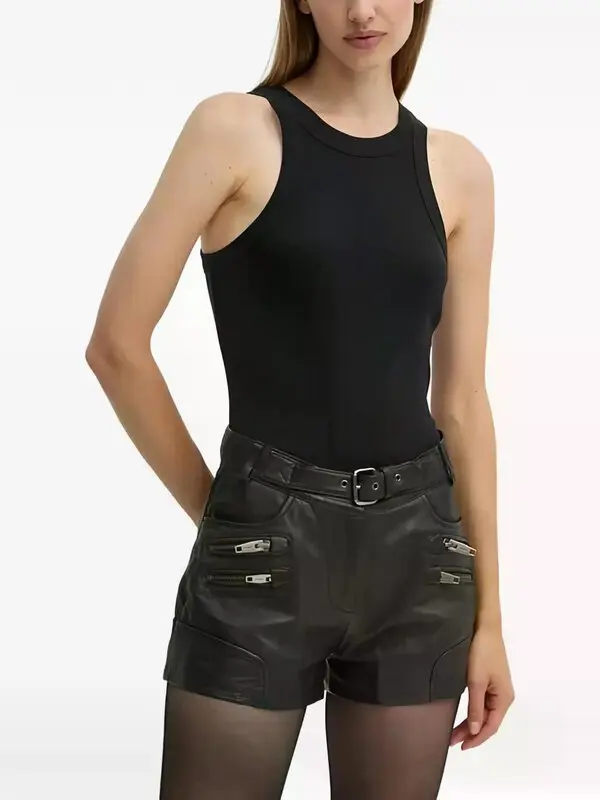 Ba&sh Cynda Round-neck Top - Black