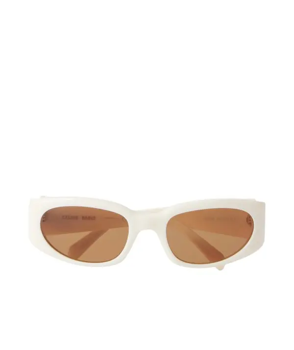Celine Journey Round-frame Sunglasses - White