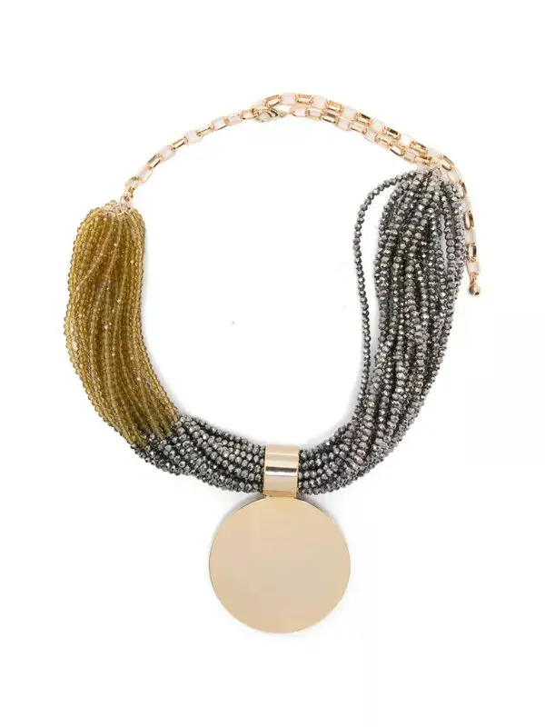 Antonelli Firenze Beaded Pendant Necklace - Gold