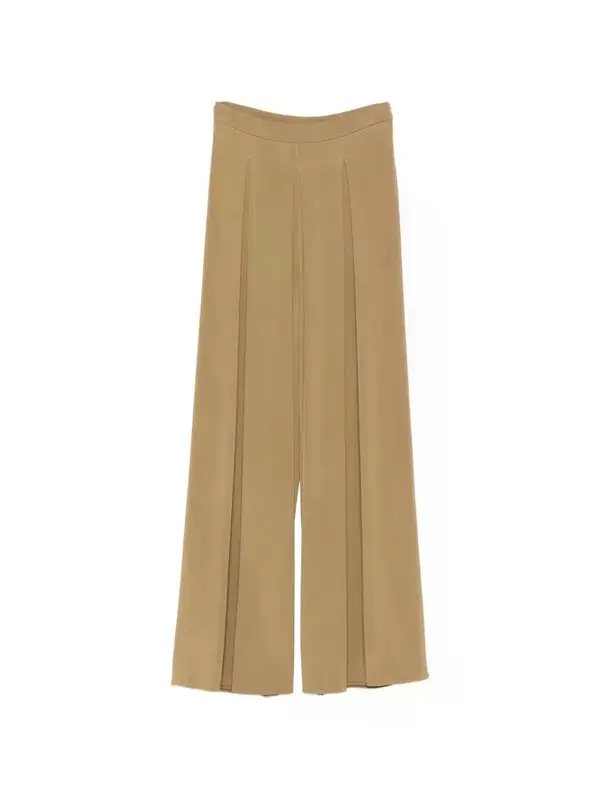 Max Mara Bermuda Pleated Trousers - Neutrals