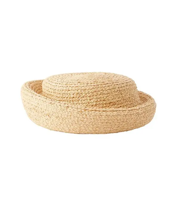 GIGI BURRIS MILLINERY Laura Woven Raffia Pillbox Hat - Neutrals
