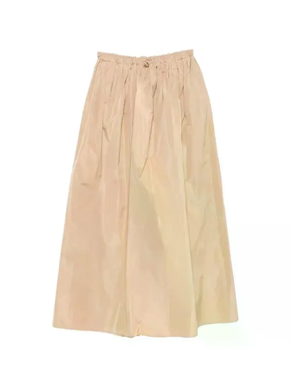 Fabiana Filippi Drawstring Gathered Maxi Skirt - Neutrals