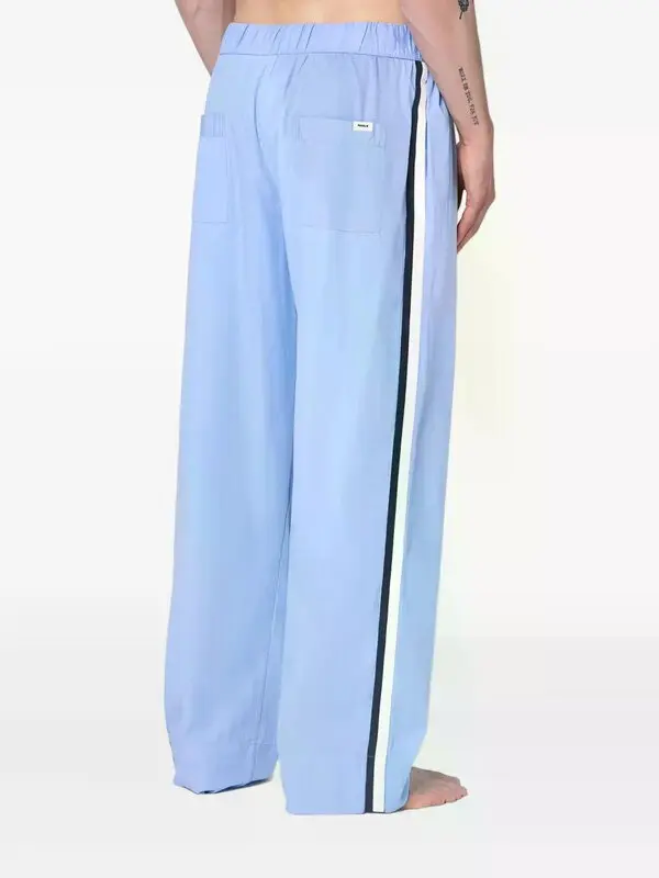 TEKLA Logo-patch Tie-waist Pajama Pants
