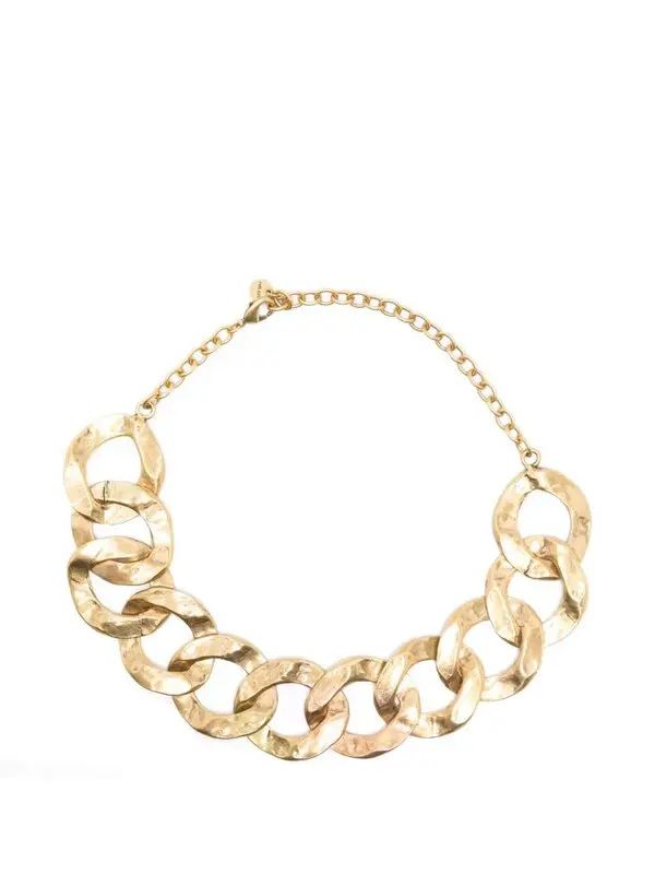 Cult Gaia Ambos Hammered Chain Necklace - Gold