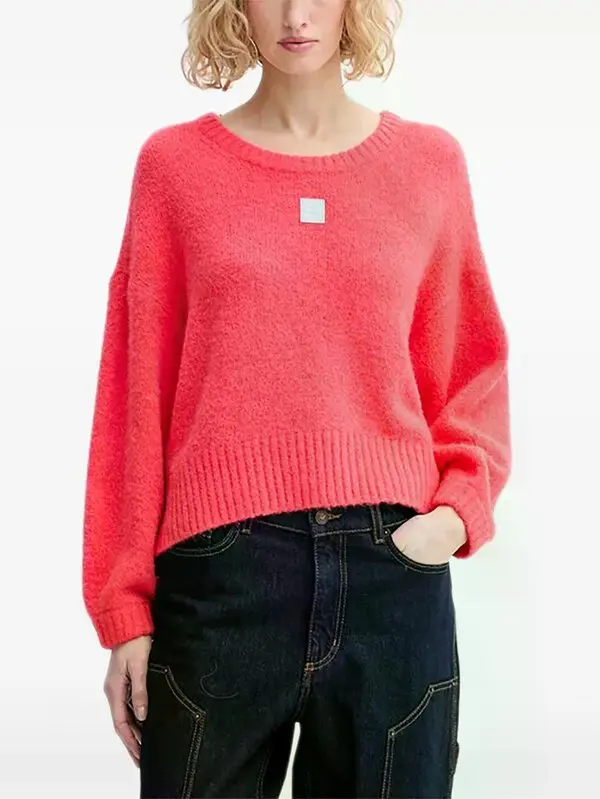 American Vintage Textured Knit Top - Pink