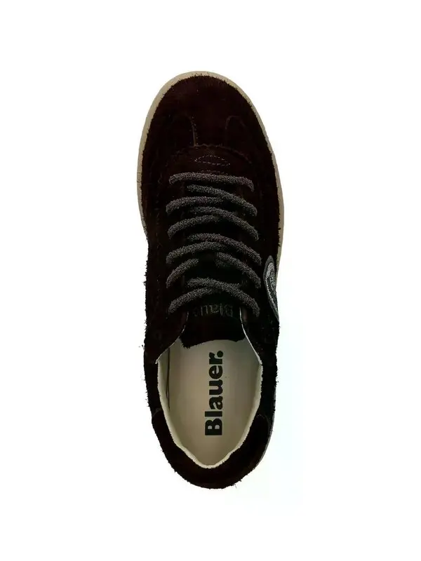 BLAUER. Lace-up Logo Appliqué Sneakers - Brown