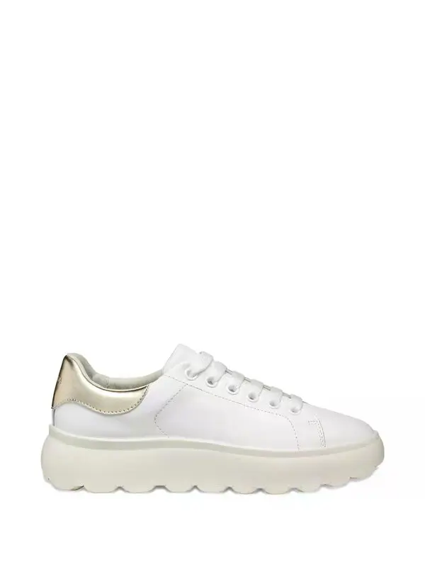 Geox Spherica Ec4.1 Leather Sneakers - White