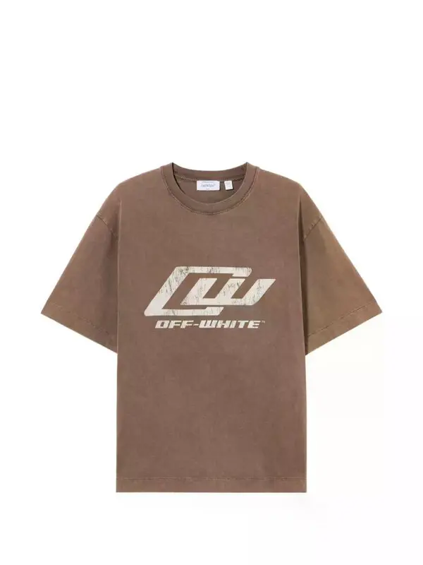 Off-White Owr Skate Fade Graphic T-shirt - Brown