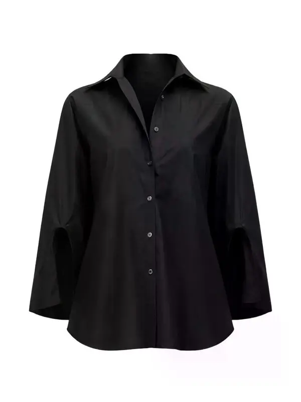 3.1 Phillip Lim Cascade-sleeve Shirt - Black