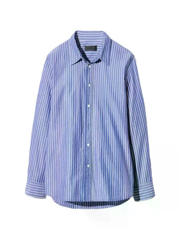 NILI LOTAN Raphael Striped Shirt - Blue